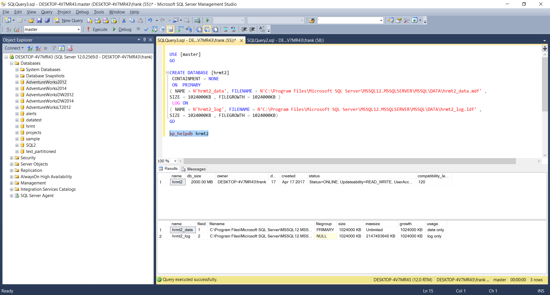 Auto Growth and Sizing of Transaction Log